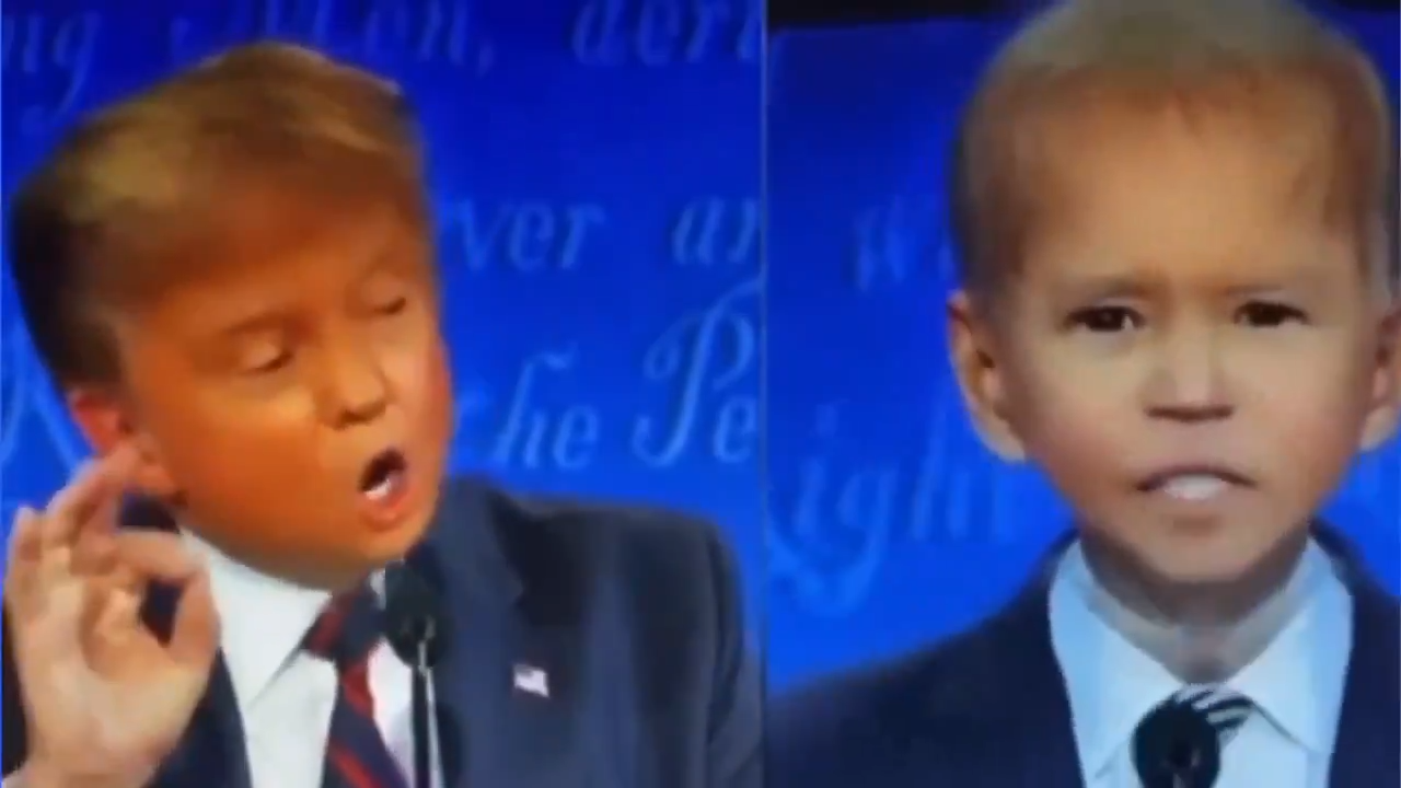 early clips from the Sleepy sniffy Joe VS Trump debate - Brighteon.com