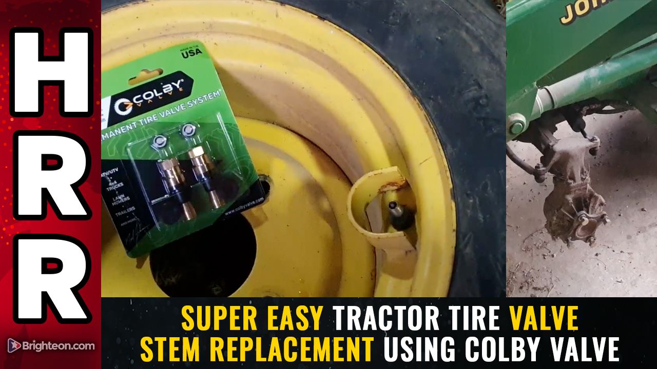 Super easy tractor tire valve stem replacement using Colby Valve ...