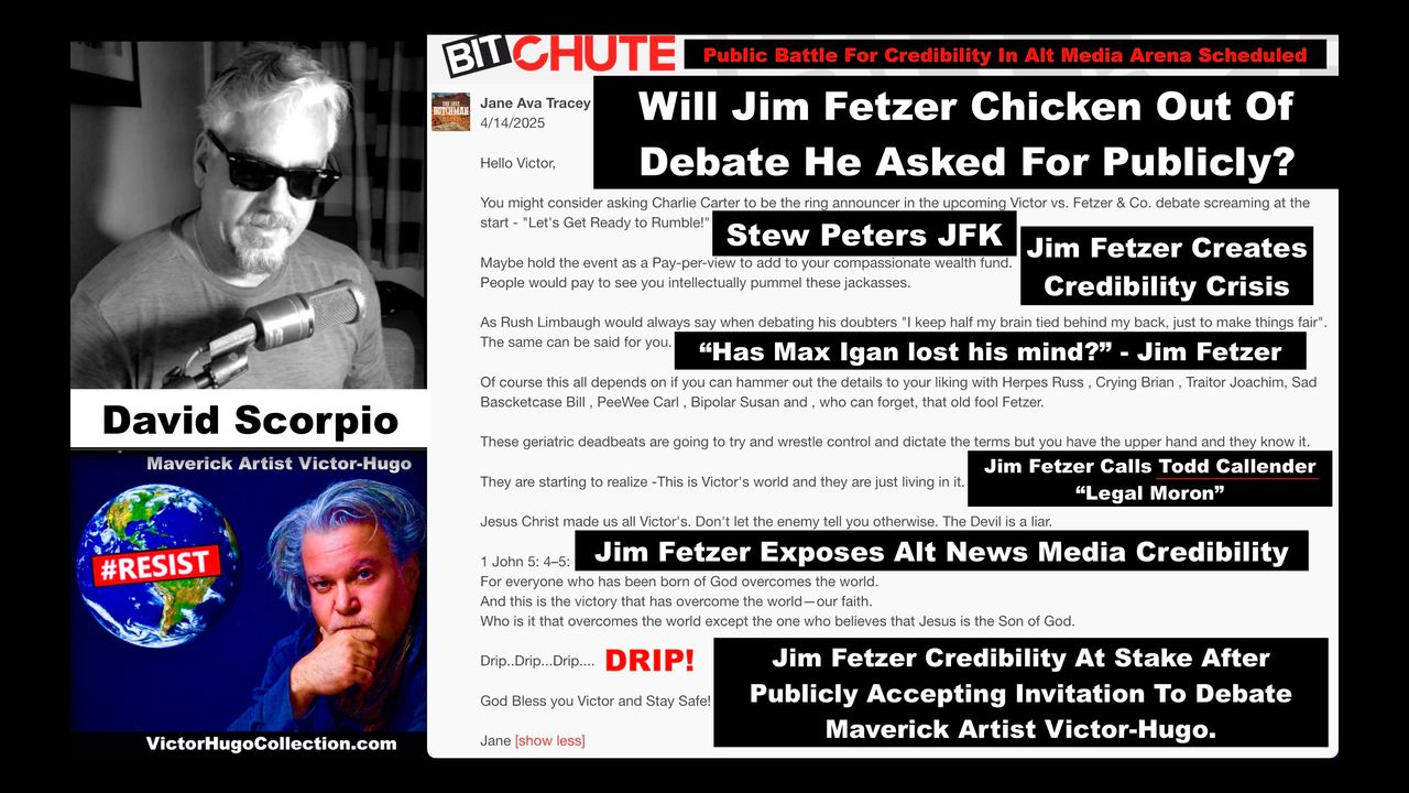 David Scorpio Victor Hugo Sandy Hook Jim Fetzer Creates Credibility ...