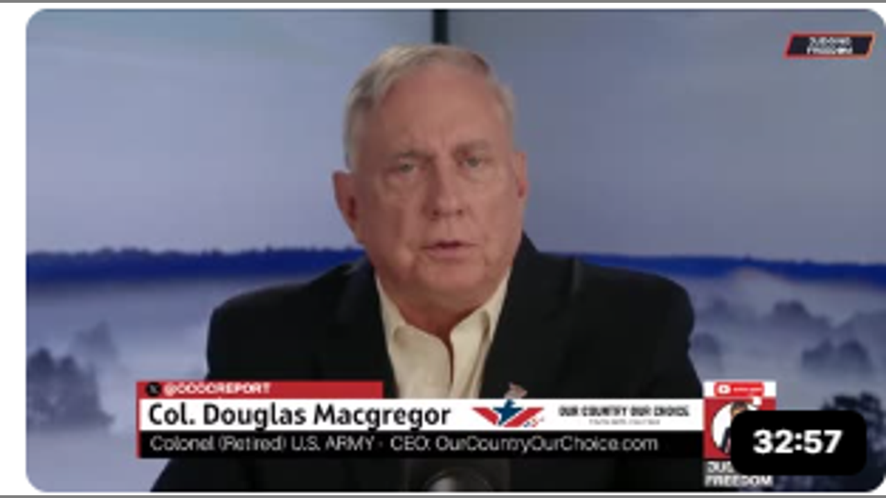*[MUST WATCH] - Col. Douglas Macgregor: Is War With Iran Coming ...