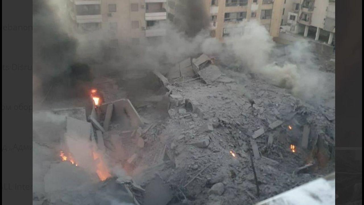 Rescue teams & ambulances at Southern suburb in Beirut - Brighteon.com