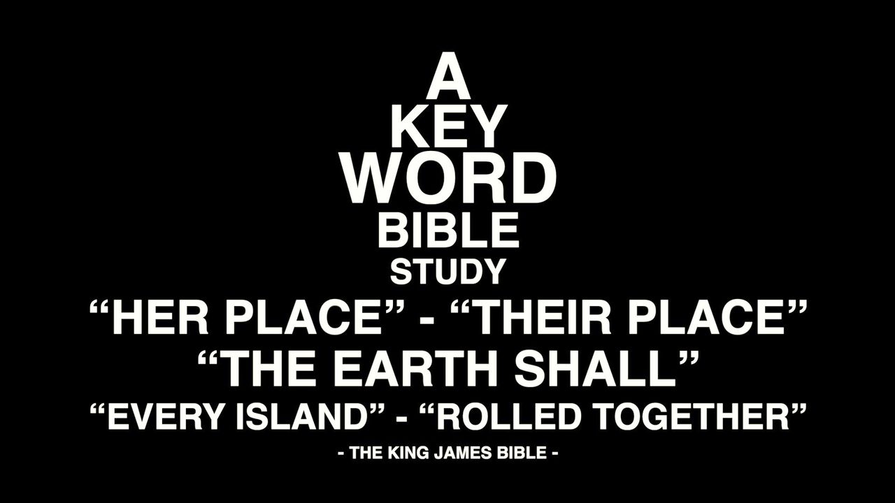 A KEY WORD - BIBLE STUDY - "HER PLACE" - "THEIR PLACE" - "THE EARTH ...