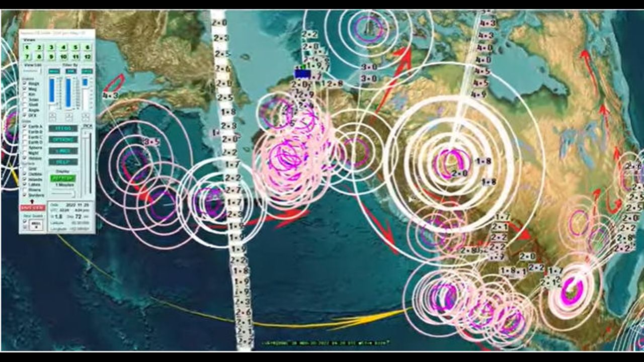 11/29/2022 -- Large M5.9 Earthquake and swarm at Alberta Canada Oil ...
