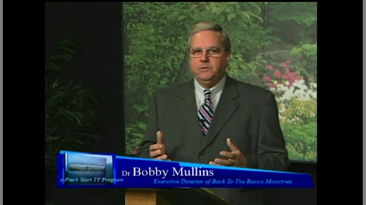 10/8/2023 A Fresh Start Dr. Bobby Mullins - Making A Difference Part 1 ...