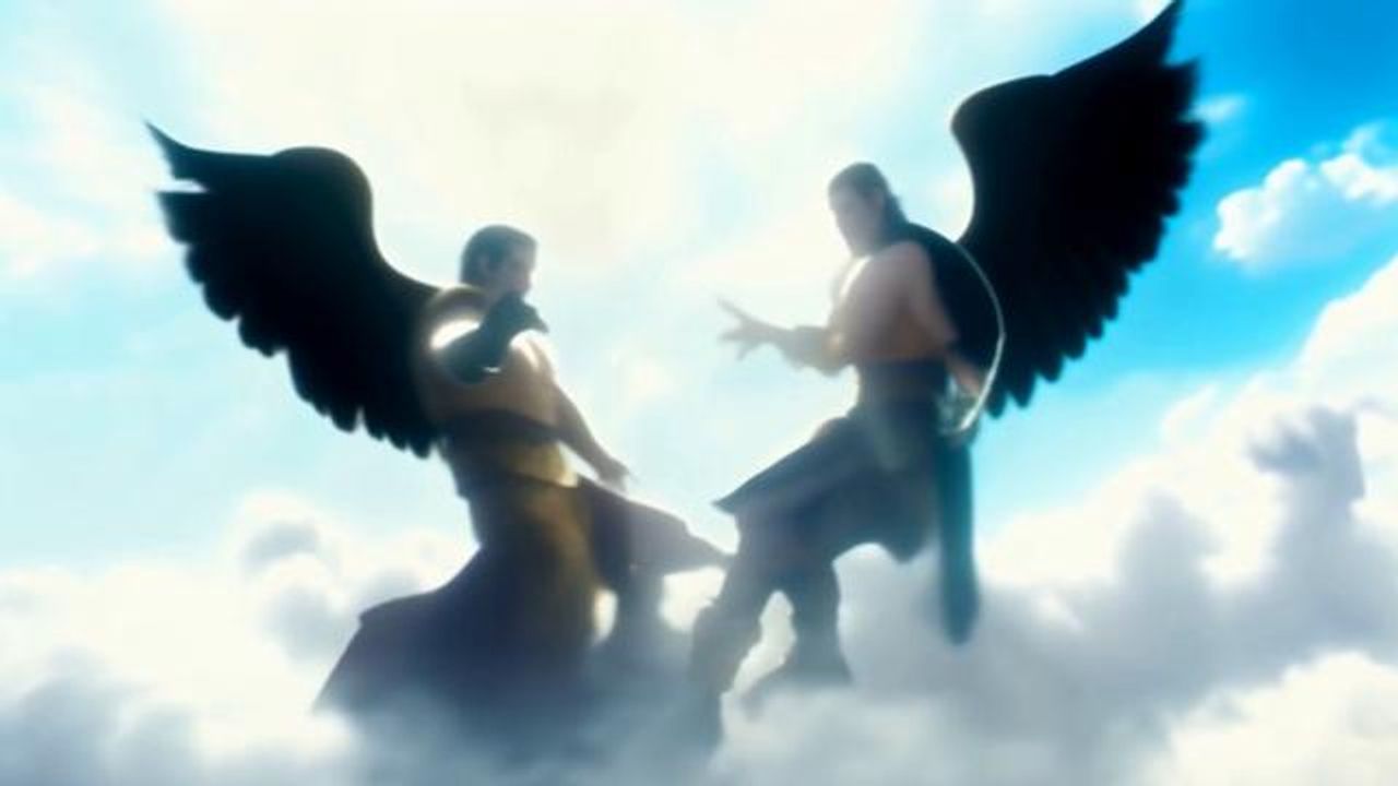 CHIEF ARCHANGEL MICHAEL VS LUCIFER (AKA SATAN/DEVIL) - EPIC BATTLE 🤴👑⚔️ ...