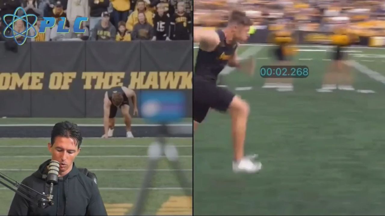 US Sports Track and Field Feat. Kalen Walker 4.15 40 Yard Dash Sprint ...