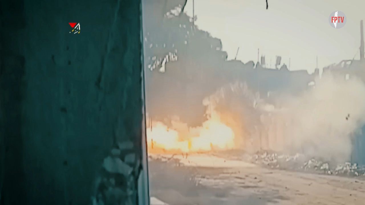 Al-Qassam Brigades striking Zionist enemy vehicles with AL-YASSIN 105 ...