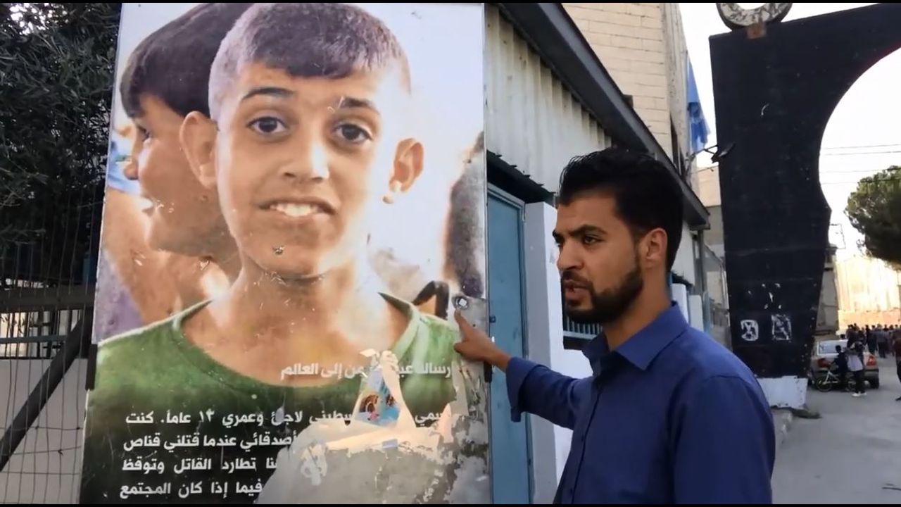 Robert Martin near Aida refugee camp where 13 years old Abed al Rahman ...