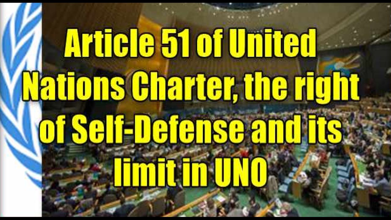 U.N. Article 51 - Preemptive Self Defense - Brighteon.com