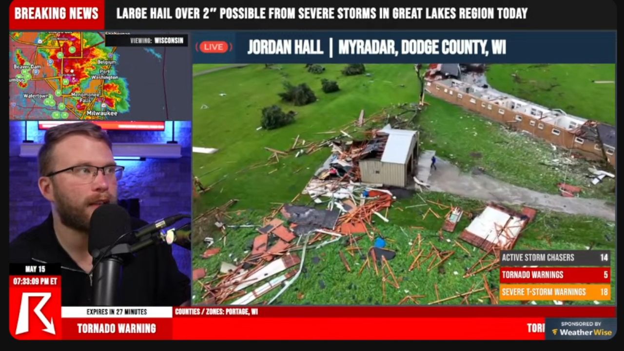 LIVE - Tornado Coverage With Storm Chasers On The Ground - Brighteon.com