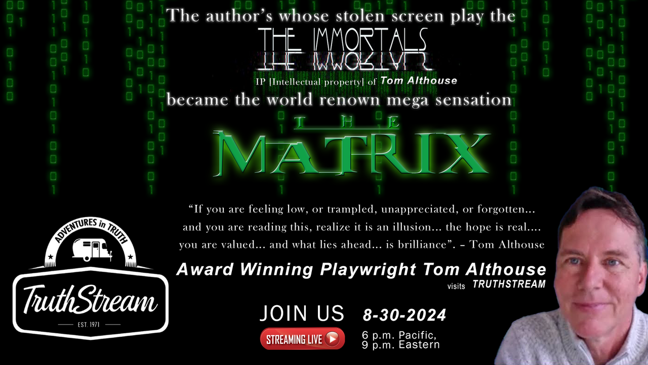Tom Althouse writer of the Immortals which became the Matrix, Full 4 ...