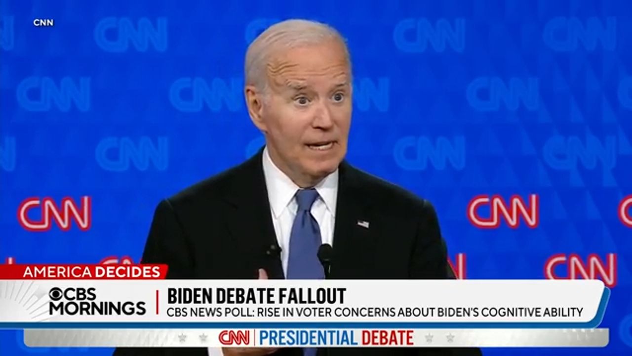 New CBS News poll shows voter concern after shaky Biden debate ...