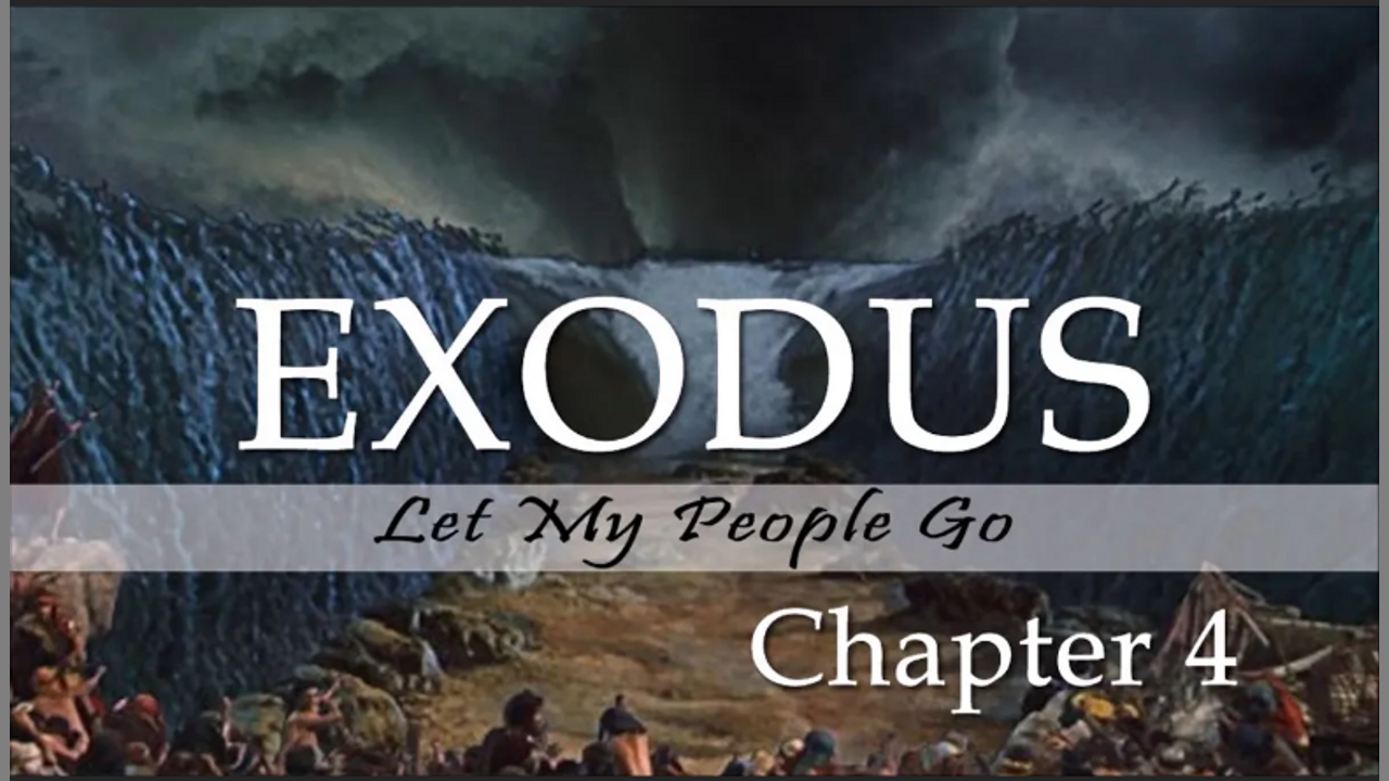Exodus Chapter 4. Moses and Aaron, God's chosen to bring the Jews out ...