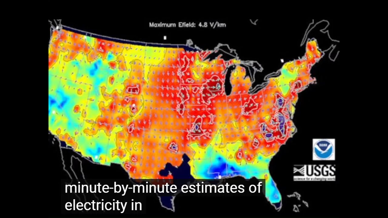 NOAA MAP SHOWNG HOT SPOTS OF ELECTRIC FIELD - Brighteon.com