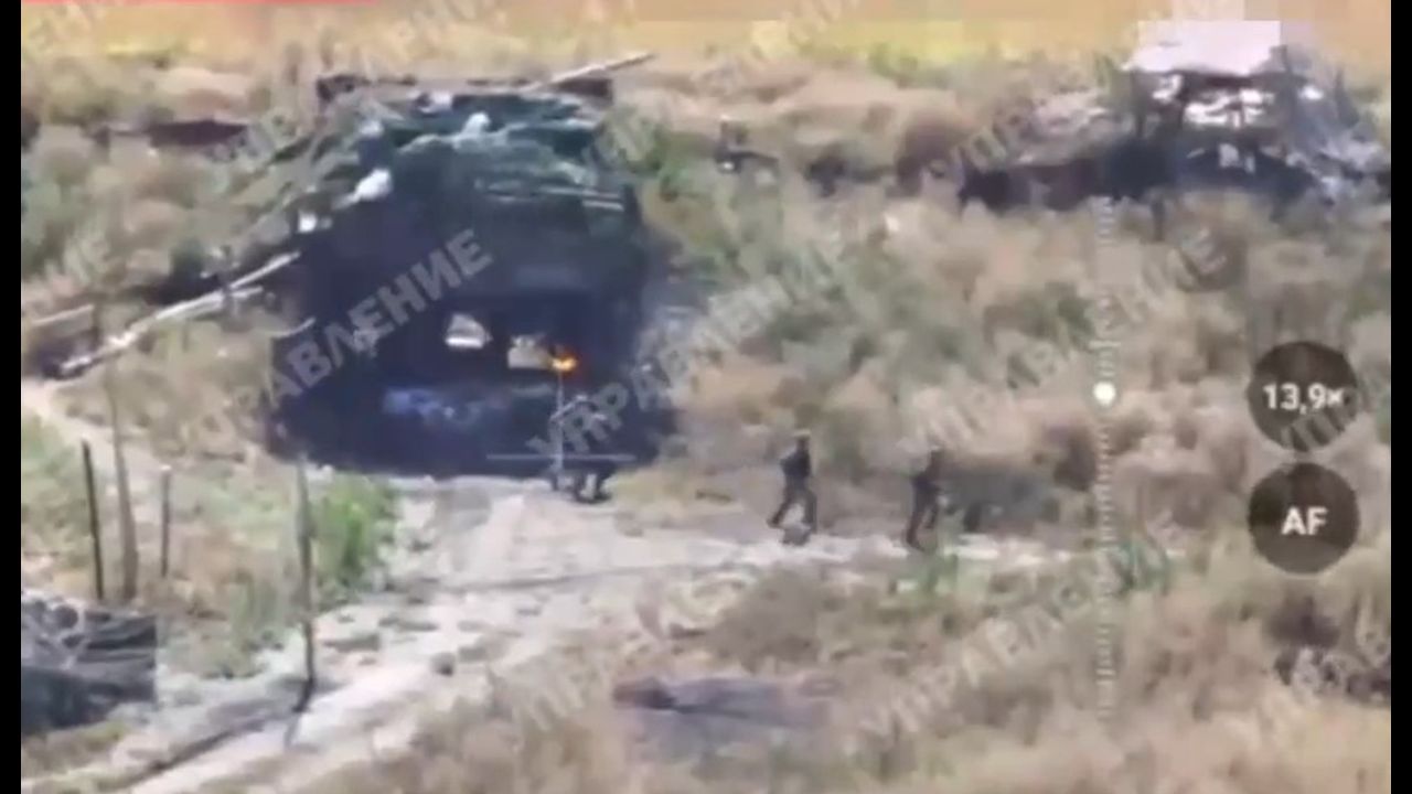 FPV drone strikes on Ukrainian Armed Forces positions in the village of ...