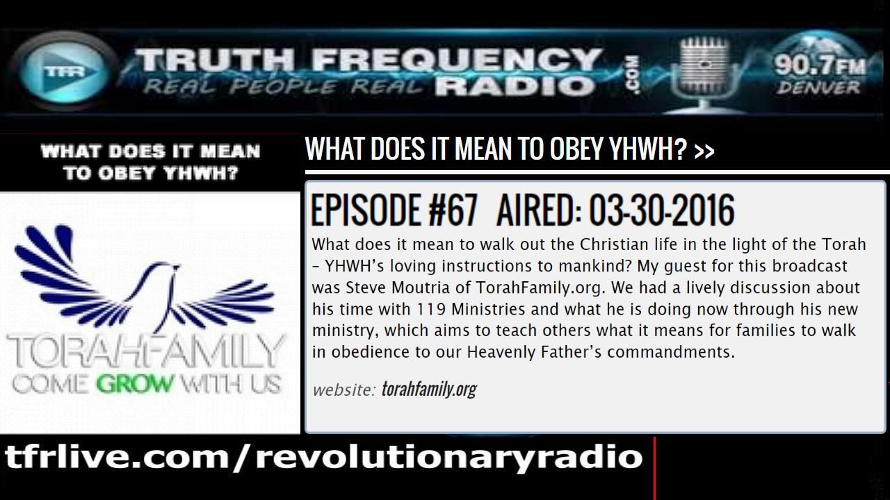 [Mar 30, 2016] TFR - 67 - Revolutionary Radio with Steve Moutria: What ...