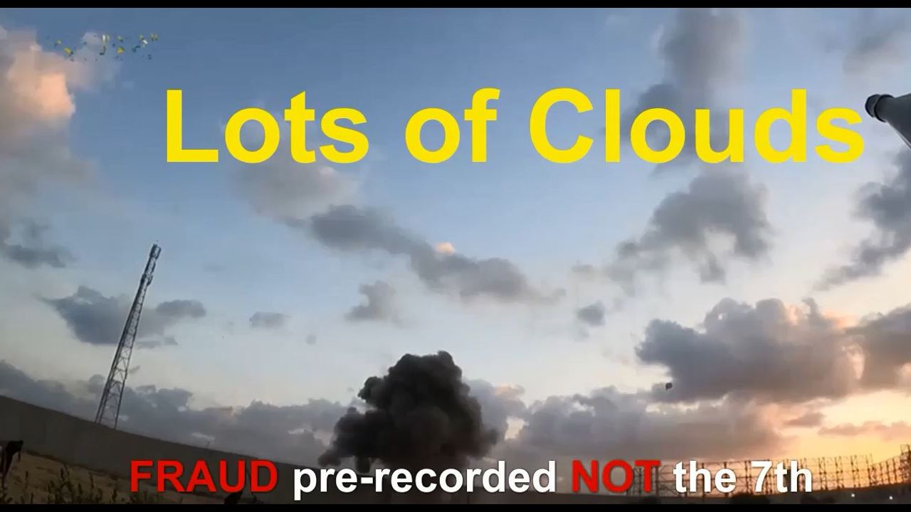 PT3 Were ALL The Oct 7th Bodycam Vids With Clouds Pre-Recorded & FRAUDS PT2 side by side ...