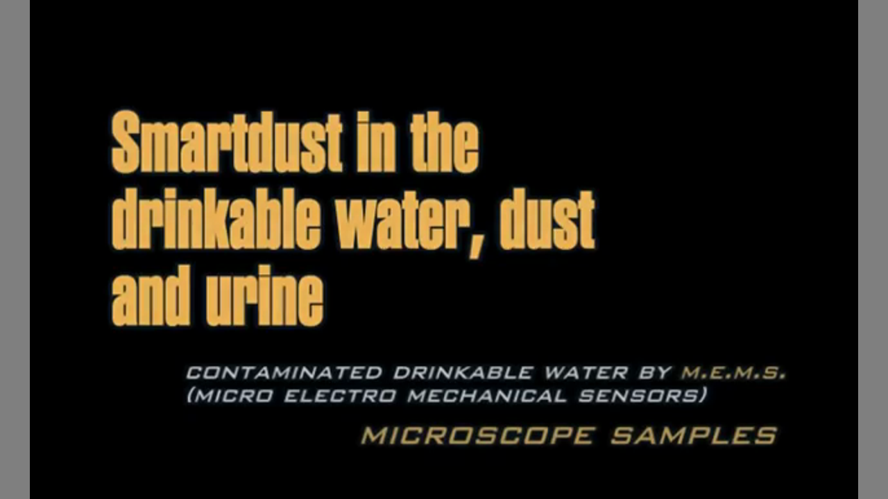 Smartdust in the drinkable water, dust and urine (microscope samples) - Brighteon.com