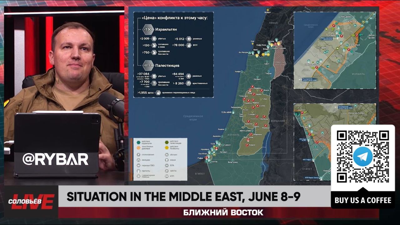 Rybar Live: Situation in the Middle East, June 8-9 - Brighteon.com
