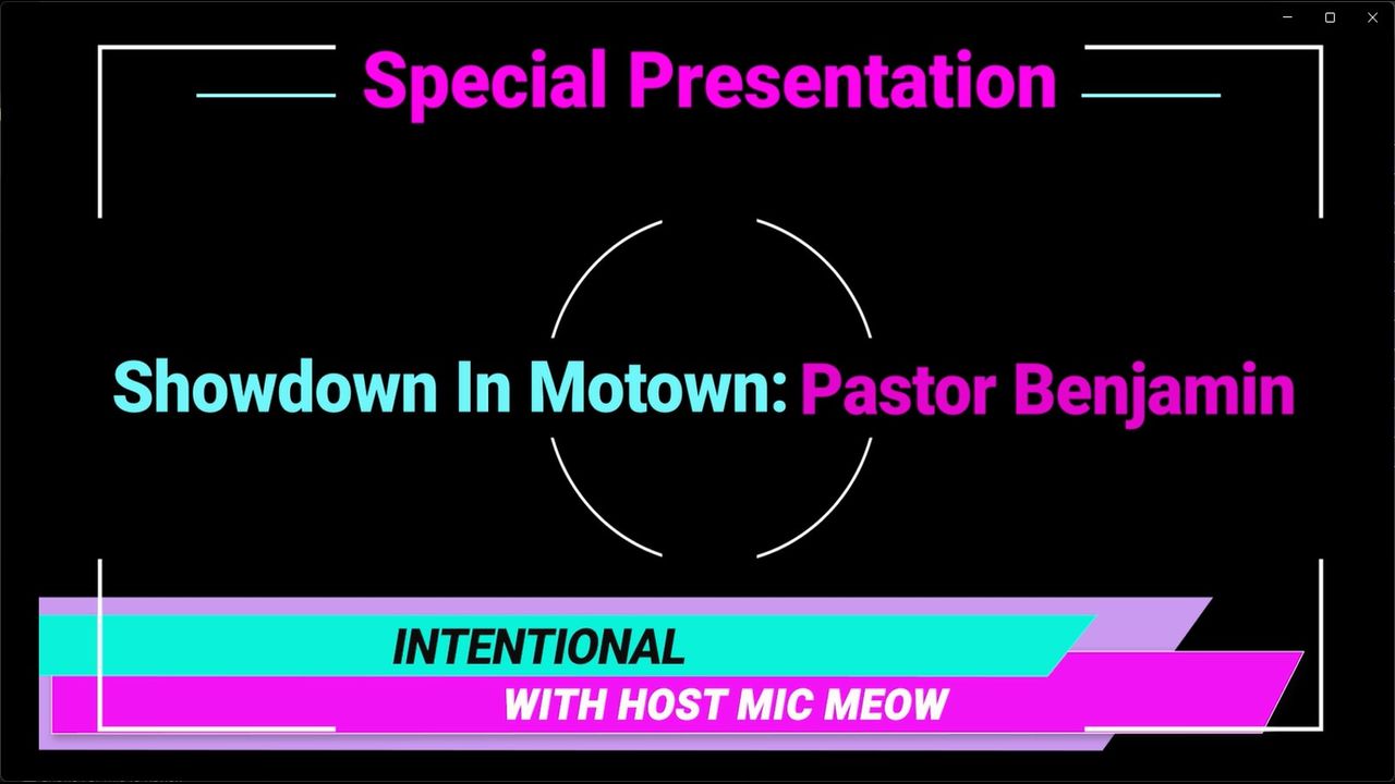 An 'Intentional' Special: "Showdown In Motown" with Pastor Leon ...