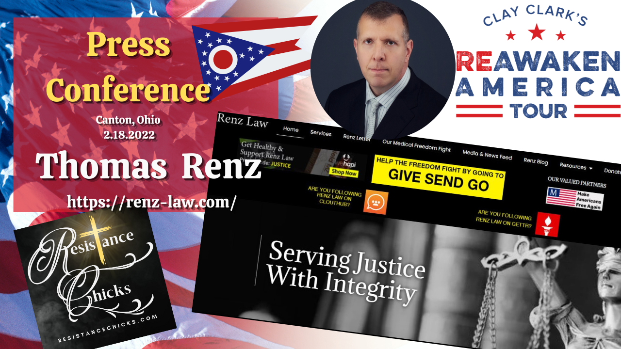 TOM RENZ PRESS CONFERENCE REAWAKENING TOUR CANTON, OHIO - Brighteon.com