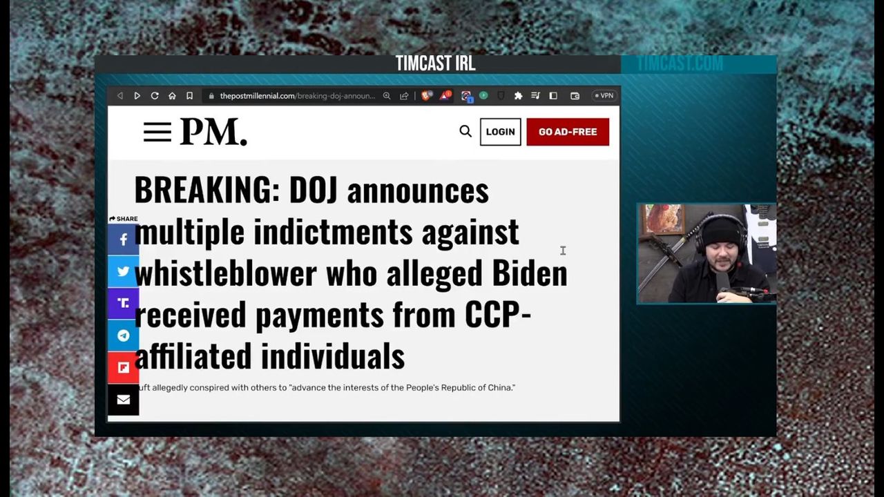 Biden DOJ Indicts Whistleblower who has goods on Biden Crime Family ...