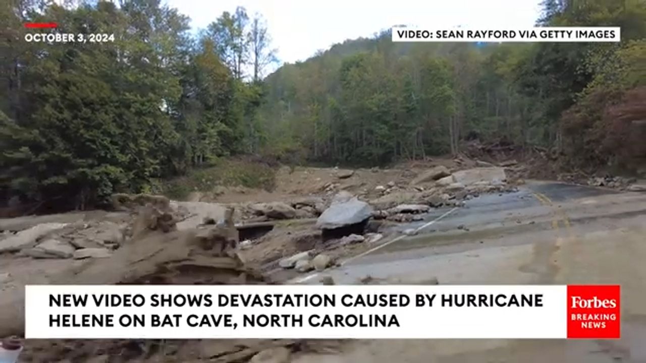 New Video Shows Devastation Caused By Hurricane Helene On Bat Cave ...