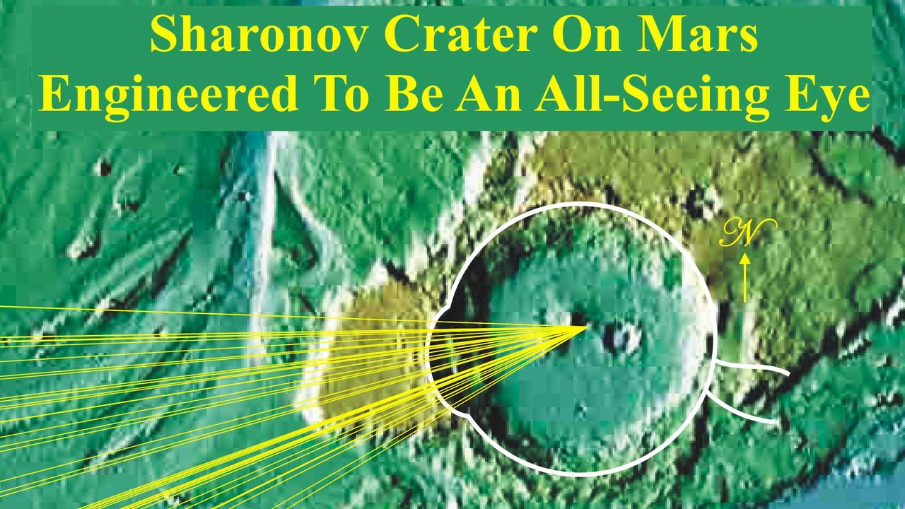 The Sharonov Crater On Mars Engineered To Be An All Seeing Eye ...