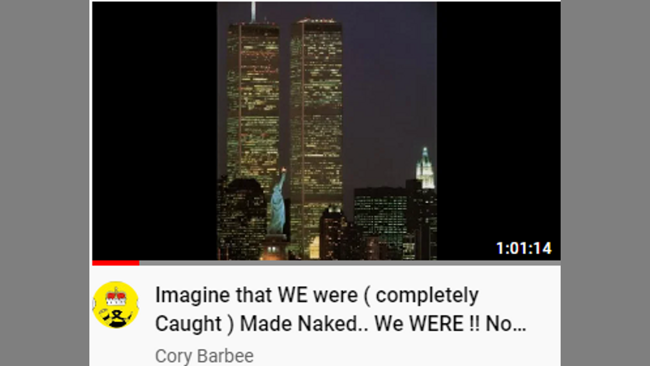 Imagine that WE were ( completely Caught ) Made Naked.. We WERE !! Now IMAGINE (THEY) ARE ! THEY ...