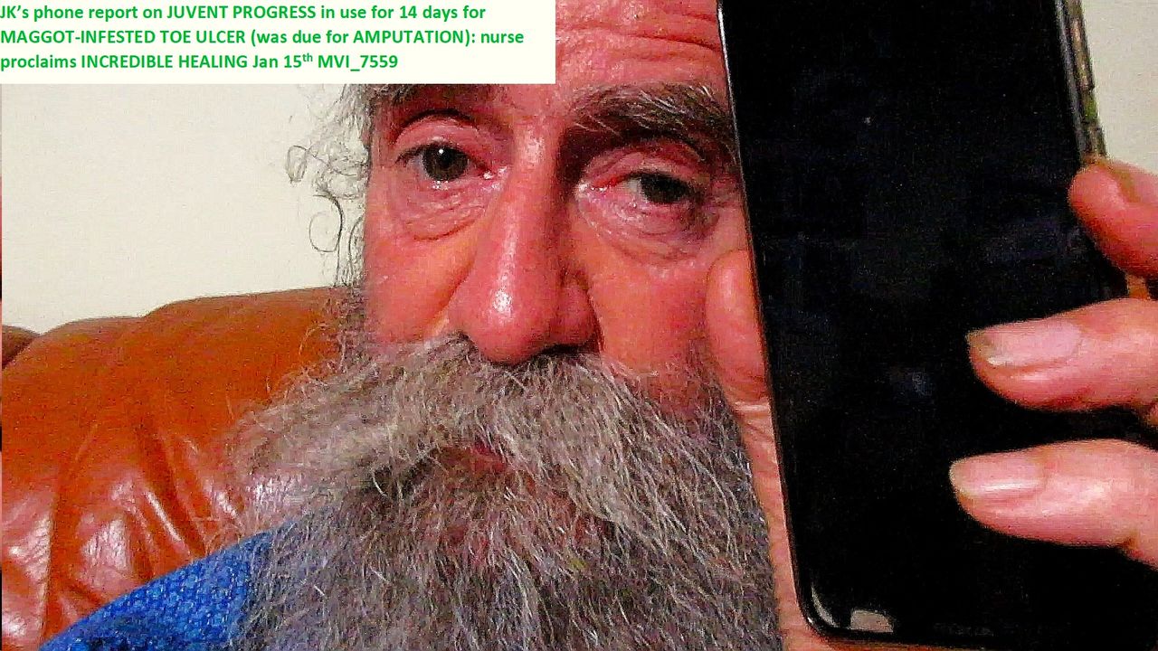 JK’s phone report on JUVENT PROGRESS in use for 14 days for MAGGOT ...