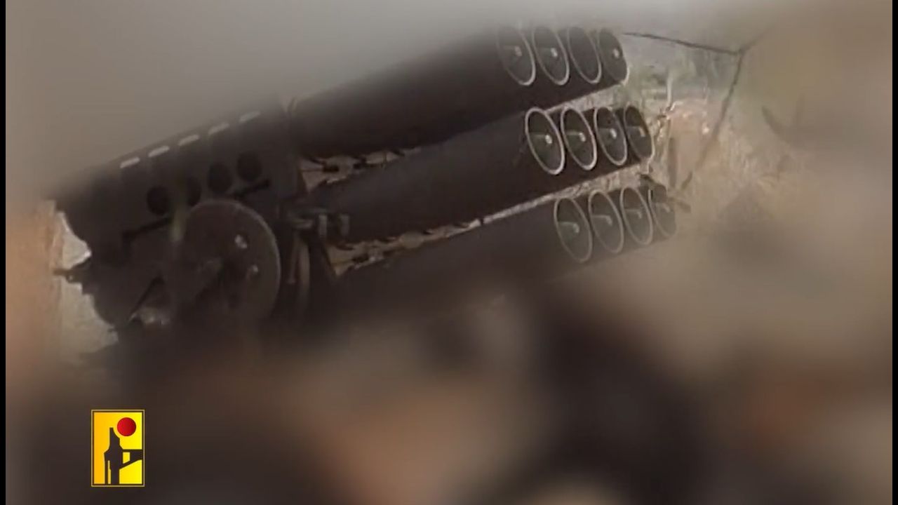 Hezbollah attacks using air burst rockets in Qamtoun area & Falaq ...