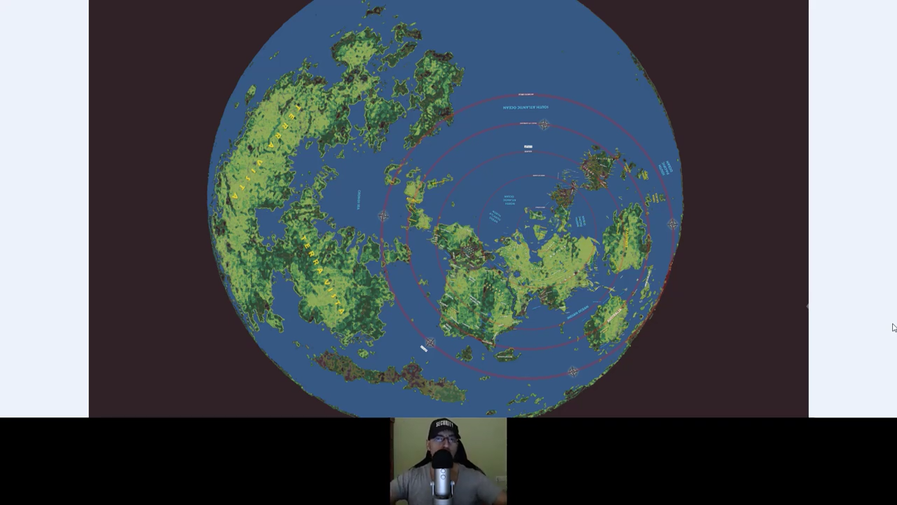 The Real World Map With Hidden/Forbidden Continents. Moon Is A ...