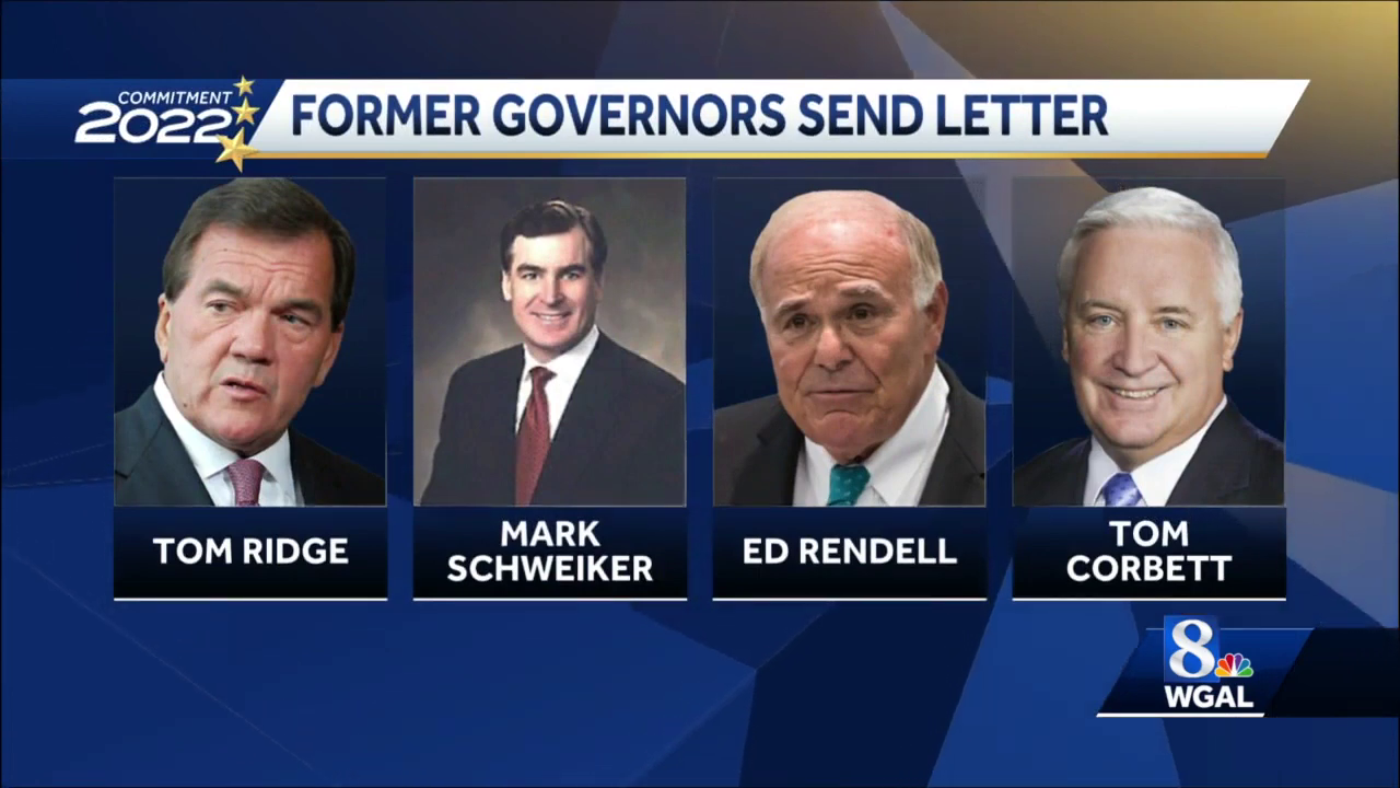 Former Governors Of PA Sent Letter To Shapiro And Mastriano, Accept ...