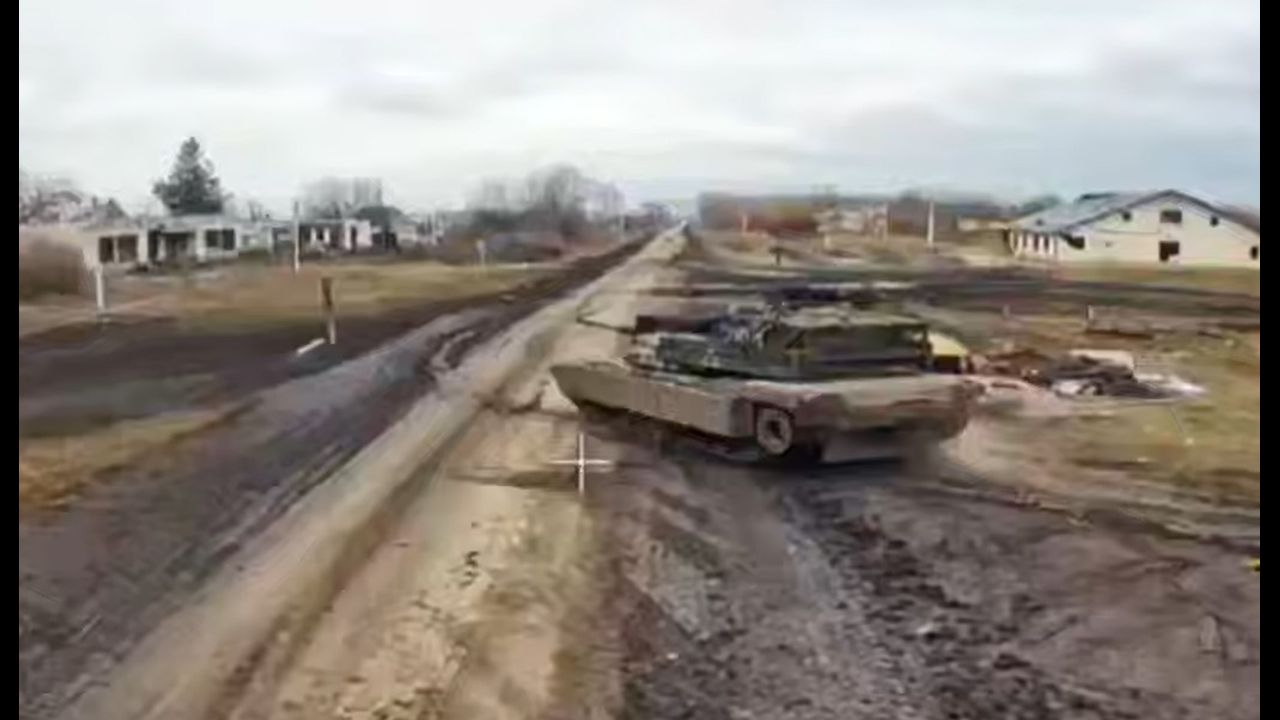 FPV fiber optic strike on an M1A1SA Abrams tank in the Kursk region - Brighteon.com