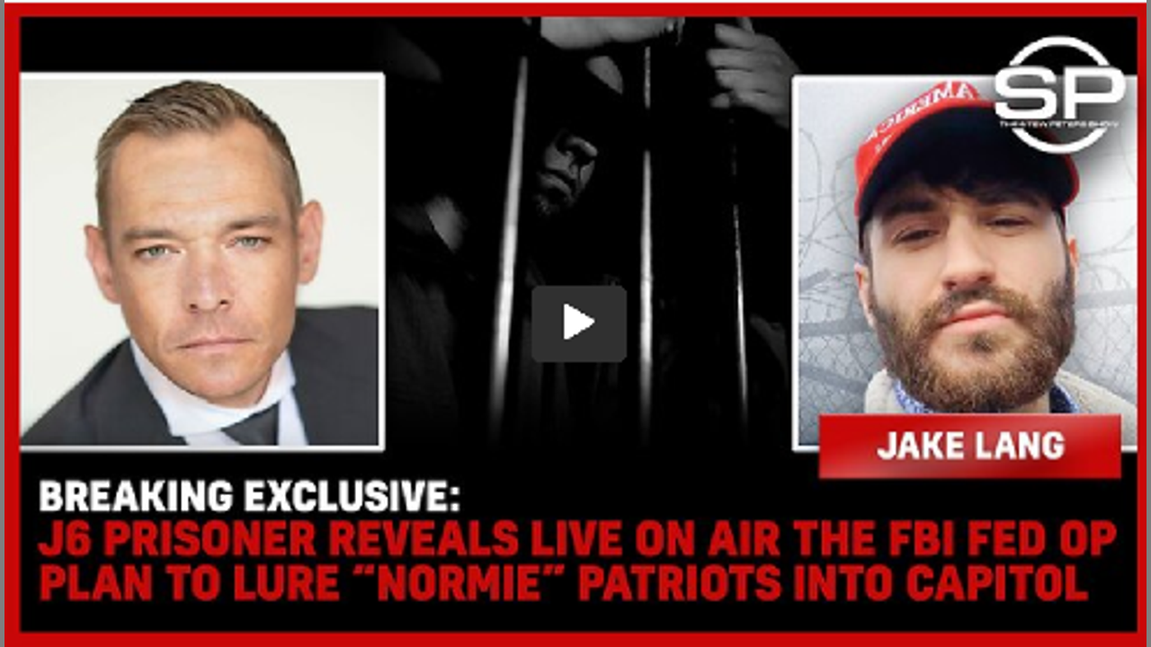 J6 Prisoner Reveals LIVE ON AIR: The FBI Fed Op Plan To Lure “Normie” Patriots Into Capitol ...