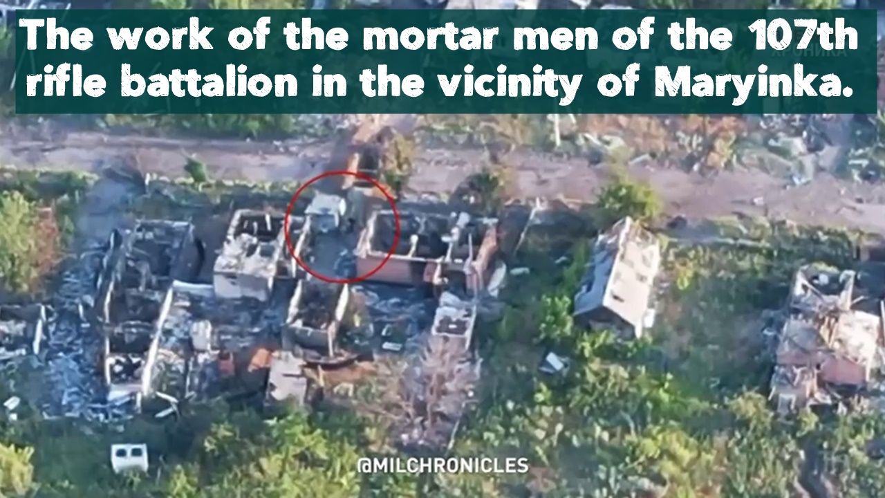 The work of the mortar men of the 107th rifle battalion in the vicinity ...