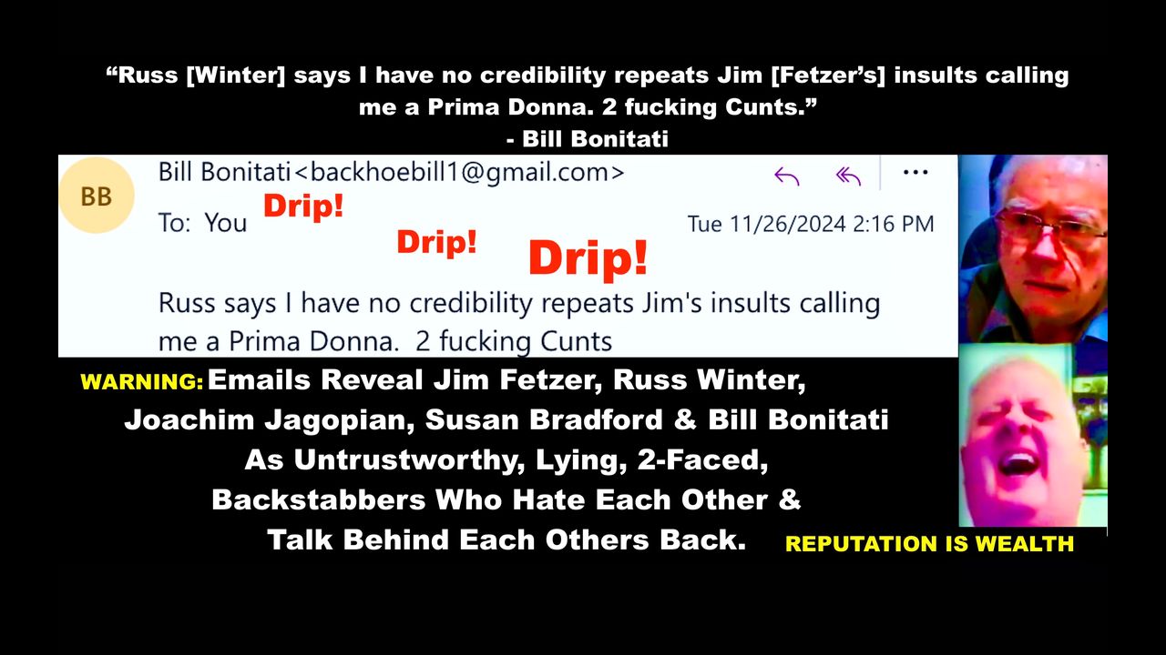 Emails Expose Jim Fetzer Russ Winter Joachim Jagopian Susan Bradford ...
