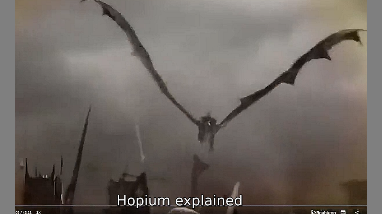 "Hopium" explained Dont wait for the "GOD from the Machine" to act ...