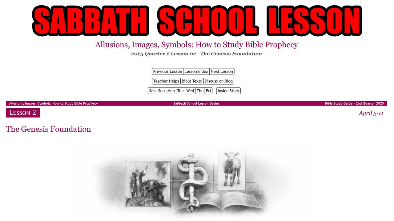 Sabbath School Q2 Lesson 2. Genesis Foundation. Law of First Mention In ...