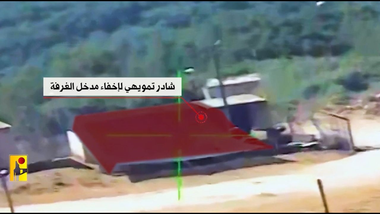 Hezbollah targeting the garrison of the Barkat Risha site of the ...
