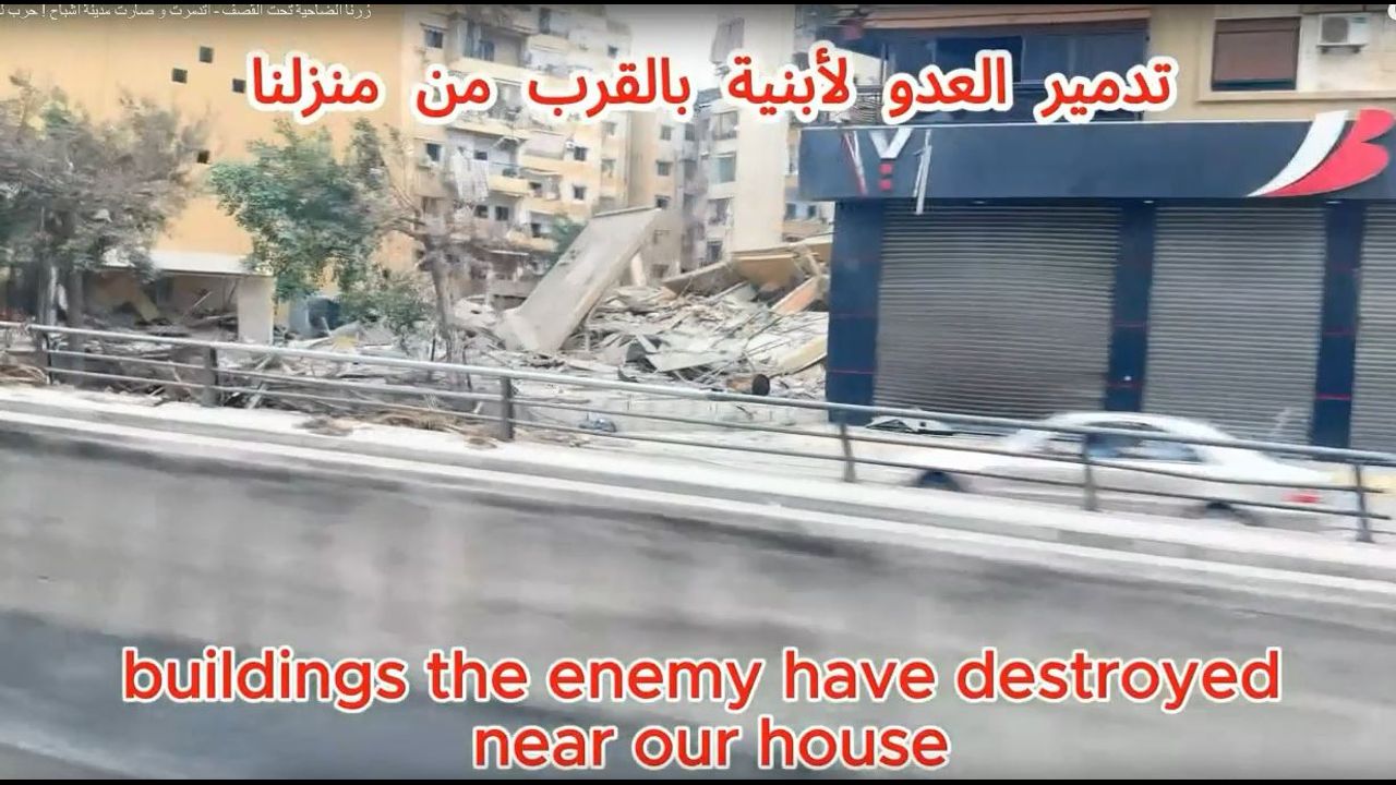 Lebanon Driving Thru Southern Beirut & The Displaced on the Beach Areas ...