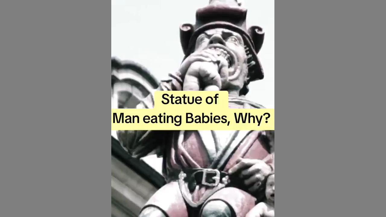 THERE IS A 500 YEAR OLD STATUE OF A MAN EATING A SACK OF BABIES 😋 AND ...