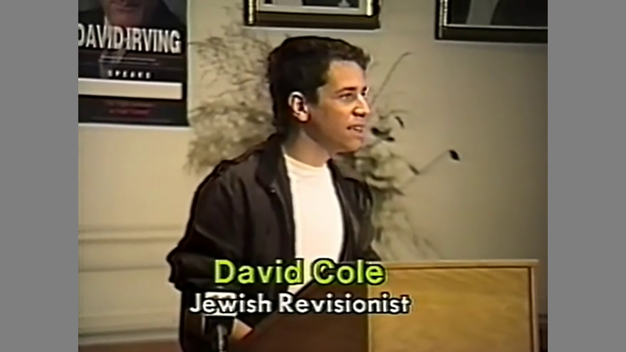 Jewish Revisionist David Cole in Toronto - November 8, 1992 - Brighteon.com