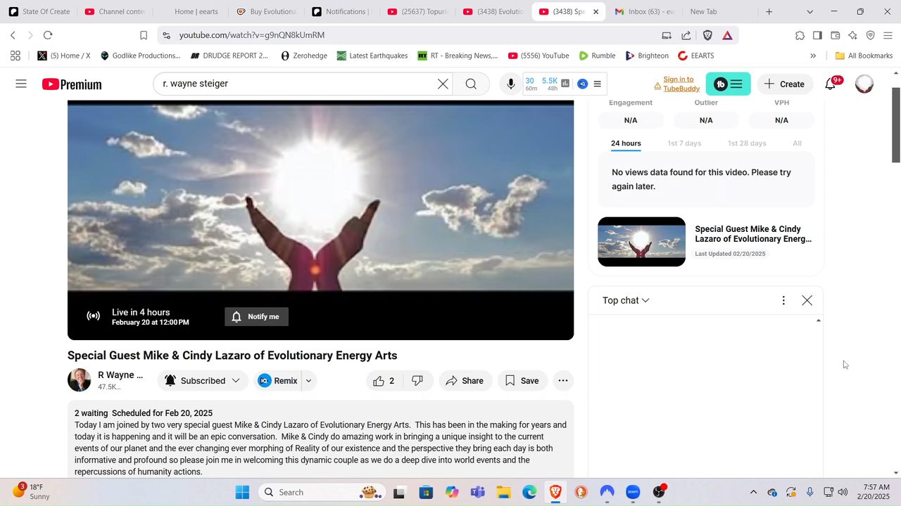 COME "SEE" US LIVE 12PM CST ON R.WAYNE STEIGER CHANNEL! LINKS BELOW ...