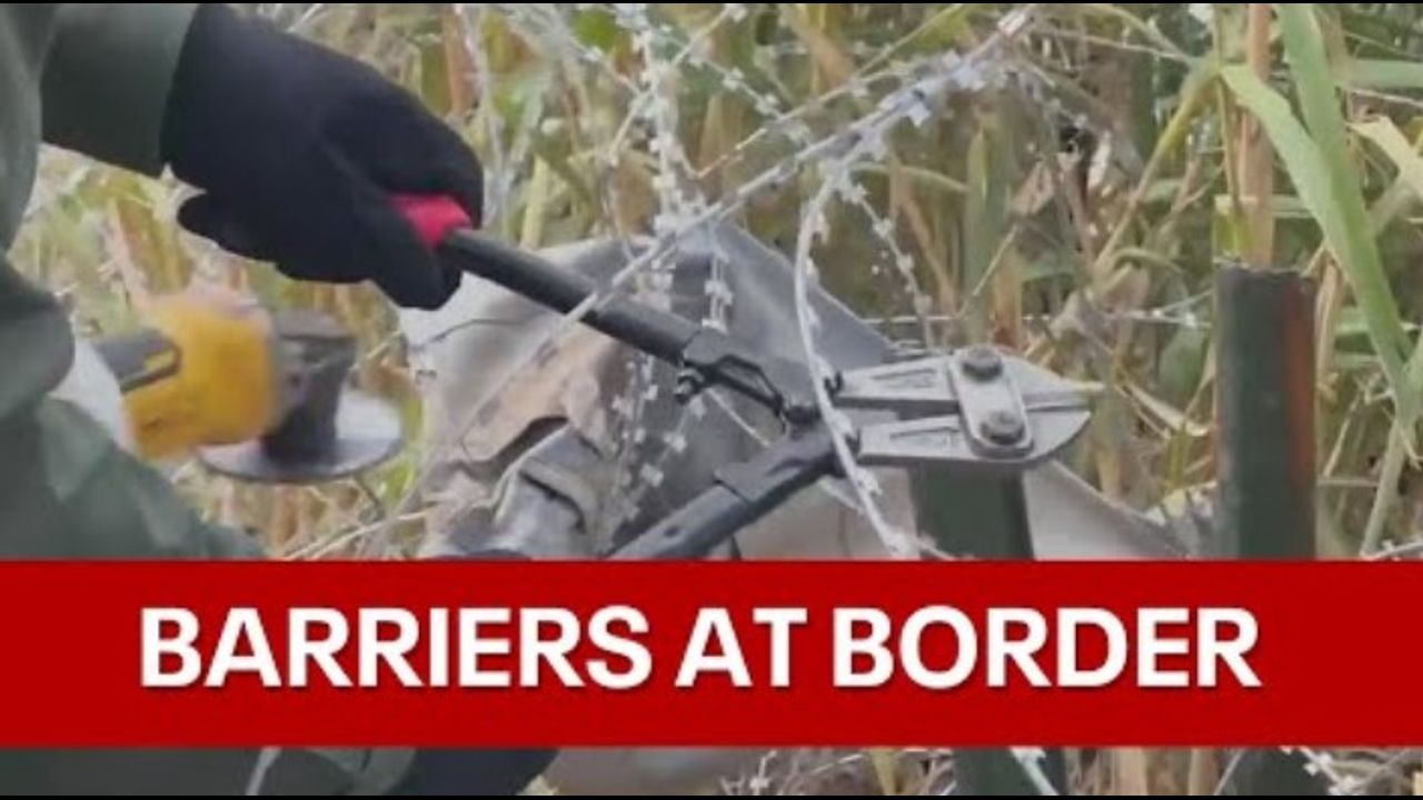 Federal Agents Cut Razor Wire Texas Installed on US-Mexico Border ...