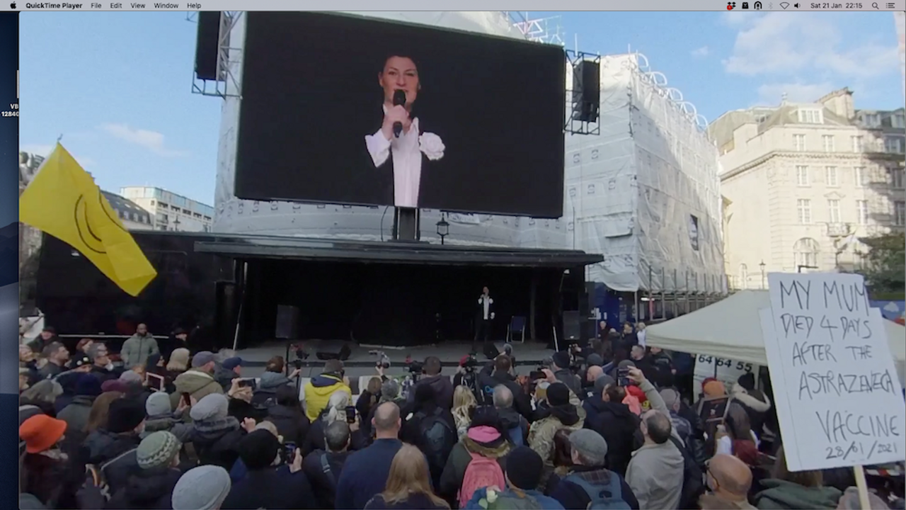 Fiona Hine gets everyone singing at the start of the Truth Be Told ...