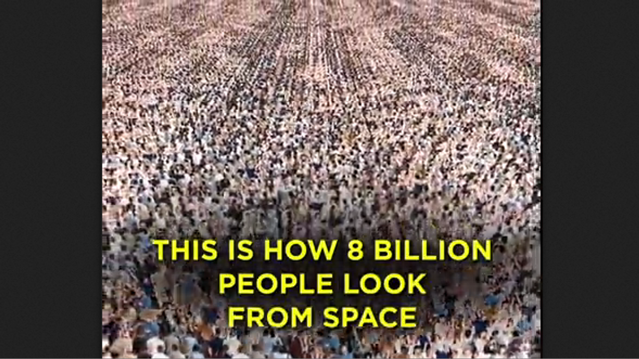 The World Is NOT Overpopulated - This Is How 8 Billion People Look From ...