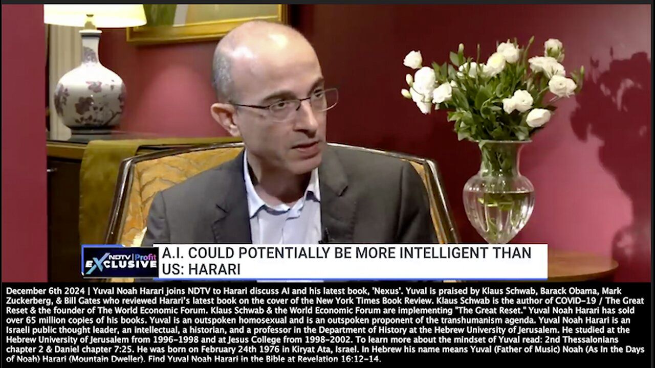 Yuval Noah Harari | "You Apply to a Bank to Get a Loan. Now ...