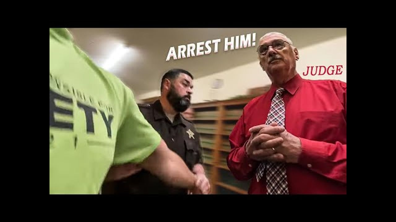 WILD and UNPRECEDENTED! Judge Drags Cameraman into Courtroom Just so He Can Arrest Him ...