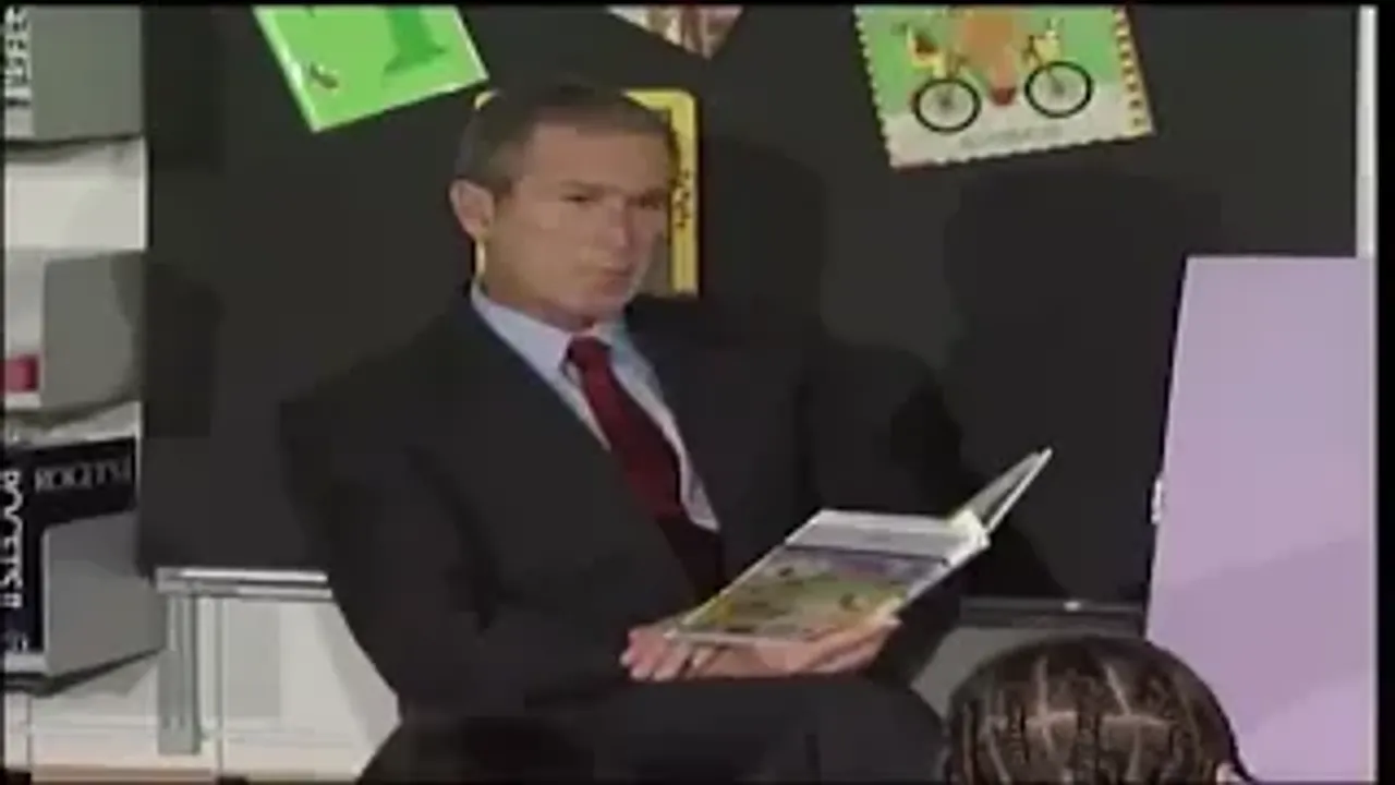 George Bush Reads The Pet Goat on 9/11 - Brighteon .com